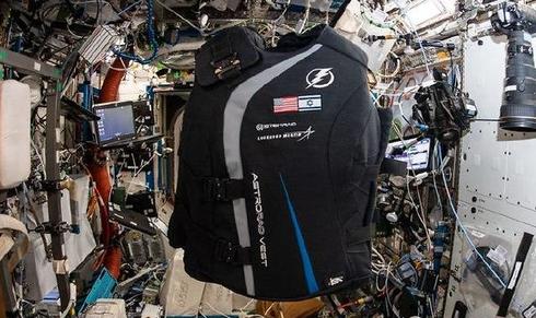 Israel's flag flies on the International Space Station