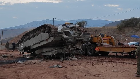 IDF tank overturns during military drill