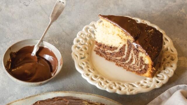 Enjoy this easy-to-make zebra cake for Shabbat