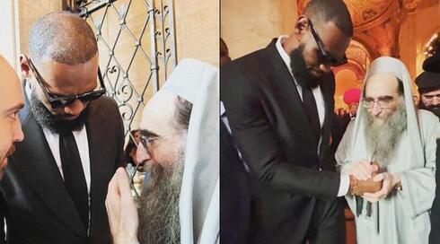 LeBron James holds hands with known rabbi during Jewish NYC wedding