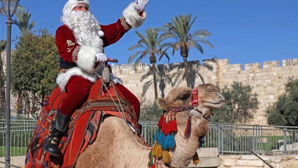 Palestinian Santa brings festive cheer to Jerusalem