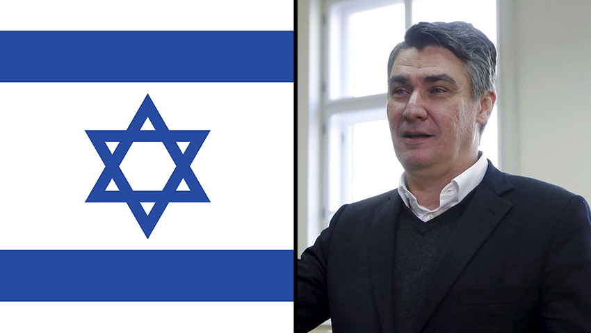 Flying Israeli flag 'an idiotic move,' Croatian president says