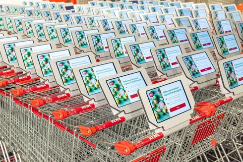 Automatic shopping carts will guide you through the supermarket