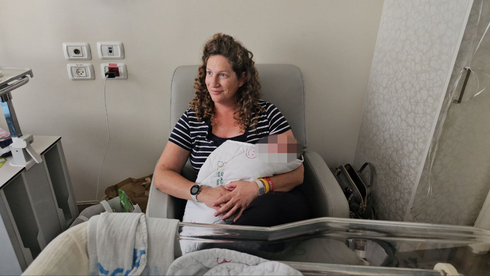 The widow of slain hostage Tal Haimi gives birth to his 4th son