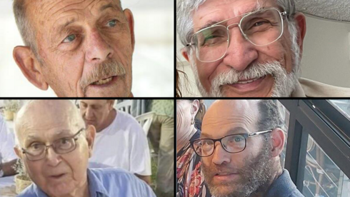 Hostages Nadav Popplewell, Amiram Cooper, Yoram Metzger, Chaim Peri die ...
