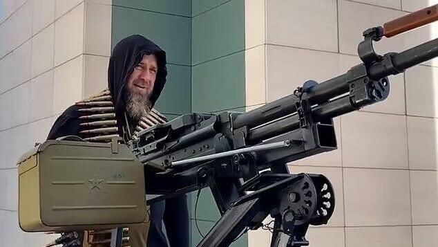 Chechen warlord Kadyrov flaunts machine gun-mounted Tesla Cybertruck
