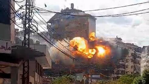 IDF strikes Dahieh, brings down apartment block