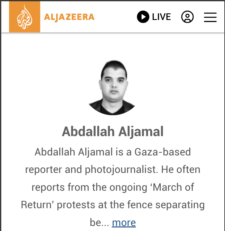 Proof that the "Innocent" Al-Jazeera Journalist Ismail al-Ghoul was a ...